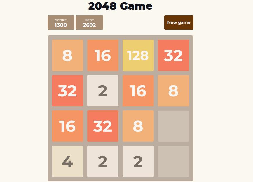 2048 Online – Neal Fun
