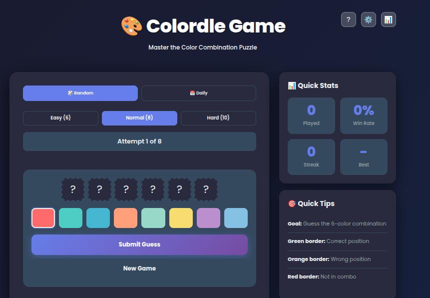 Colordle – Neal Fun
