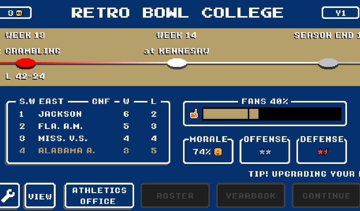 Retro Bowl College – Neal Fun